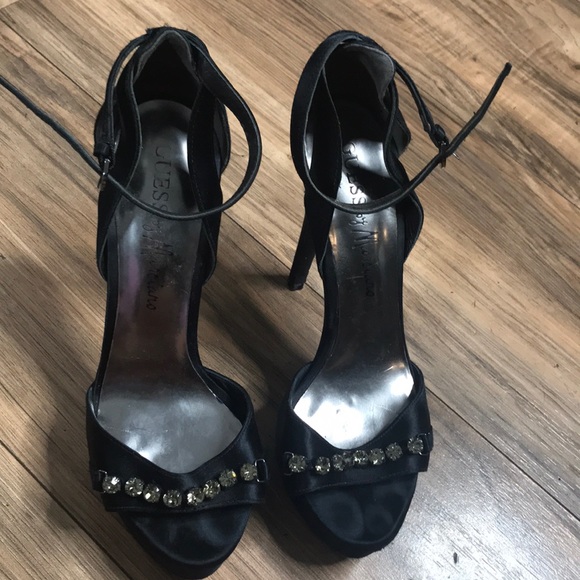 Guess by Marciano | Shoes | Guess By Marciano Black And Silver ...